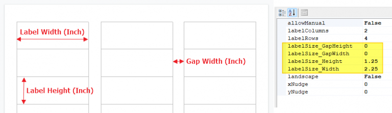 Label size and gap - WooPOS Support