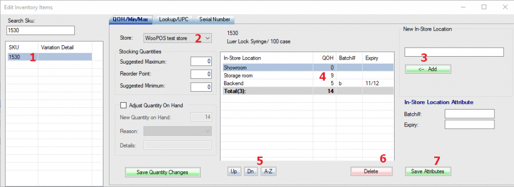 In-Store Location (Batch/Lot/Bin) Inventory Management - WooPOS Support
