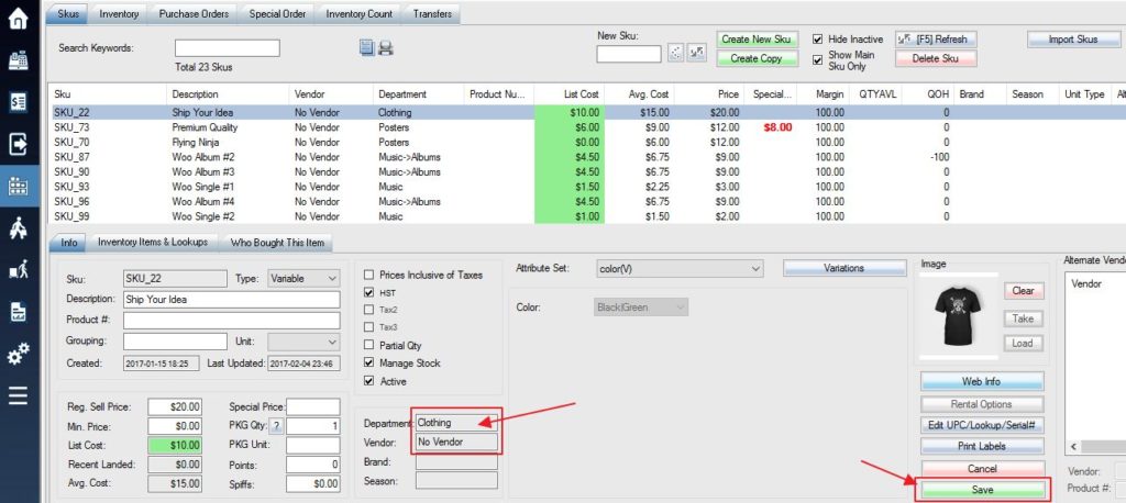 Creating a New SKU - WooPOS Support