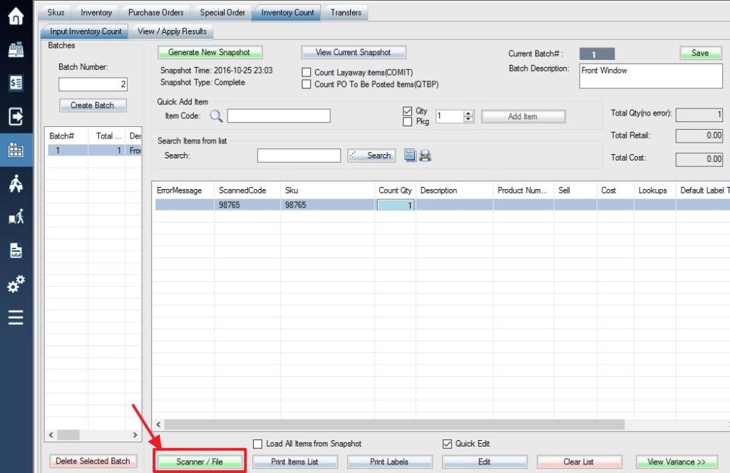 Importing a CSV or TXT File for Inventory Count - WooPOS Support