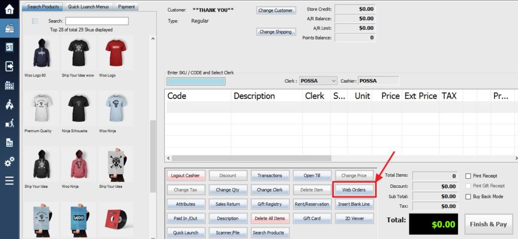 Managing Web Orders - WooPOS Support