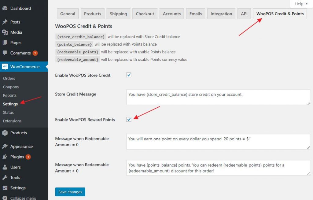 Using In-Store Reward Points on WooCommerce - WooPOS Support