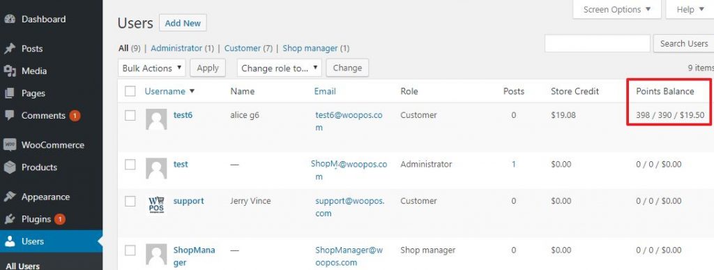 Using In-Store Reward Points on WooCommerce - WooPOS Support