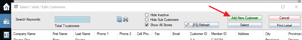 Adding New Customers - WooPOS Support