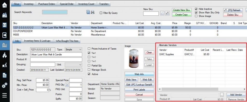 Importing Sku Alternate Vendors with Excel - WooPOS Support