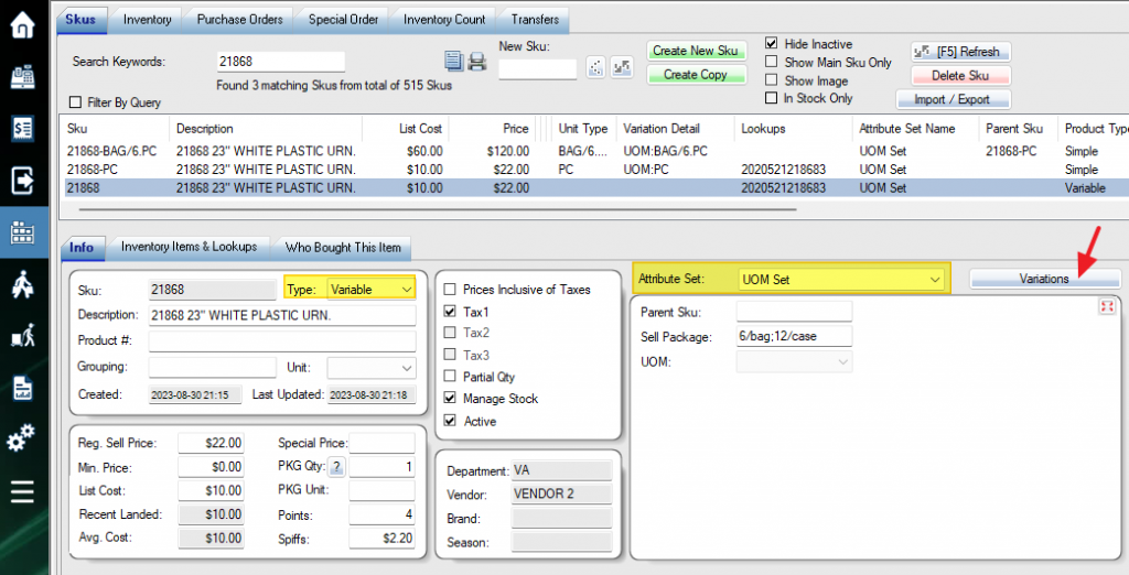 Selling Variation Packages By Unit of Measures (UOM) - WooPOS Support